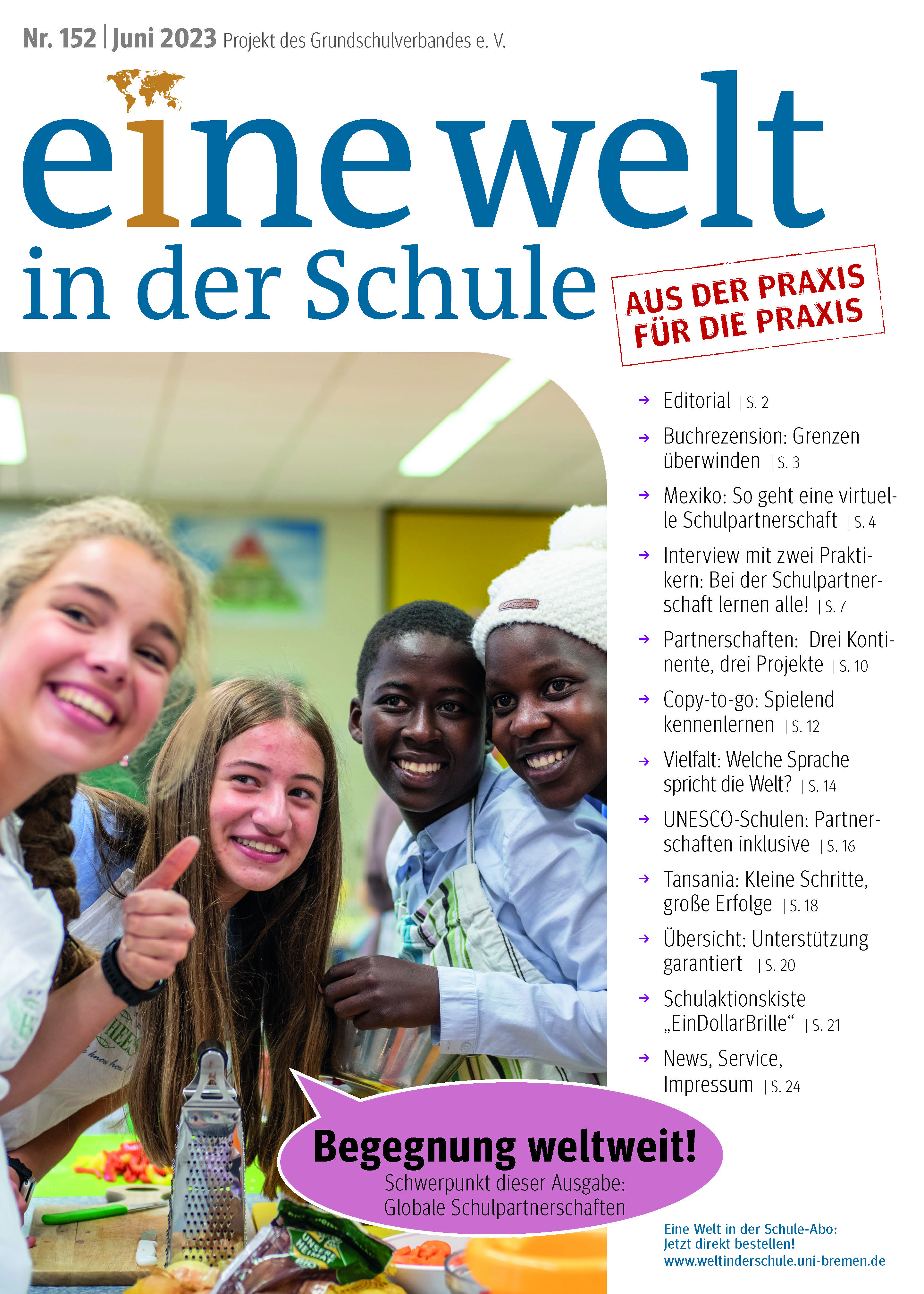„Eine Welt in der Schule“ zum Thema Schulpartnerschaften | Portal ...